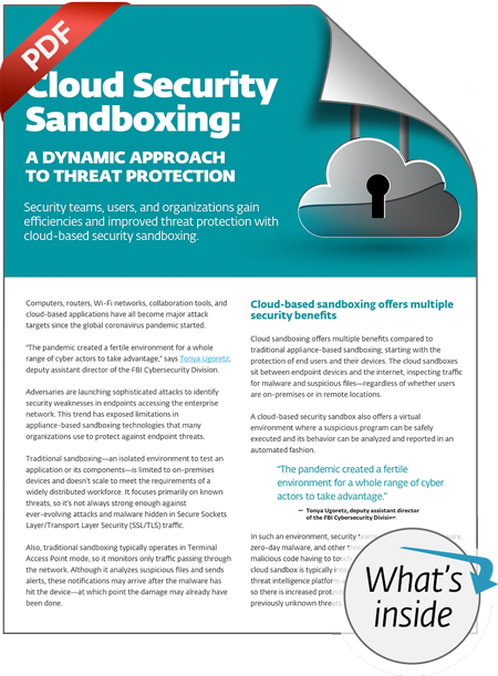 Cloud security sandboxing whitepaper | ESET