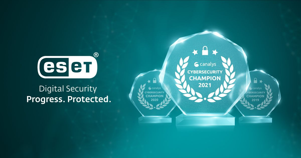 ESET becomes a three-time Canalys Cybersecurity Matrix Champion | ESET